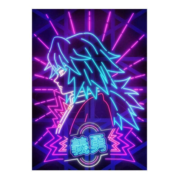 Toile Neon Demon Slayer - Giyu Tomioka - Manga-planet